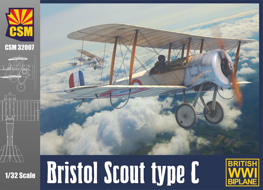 32007 Bristol Scout Type C 1/32 by COPPER STATE MODELS – Greentail Models
