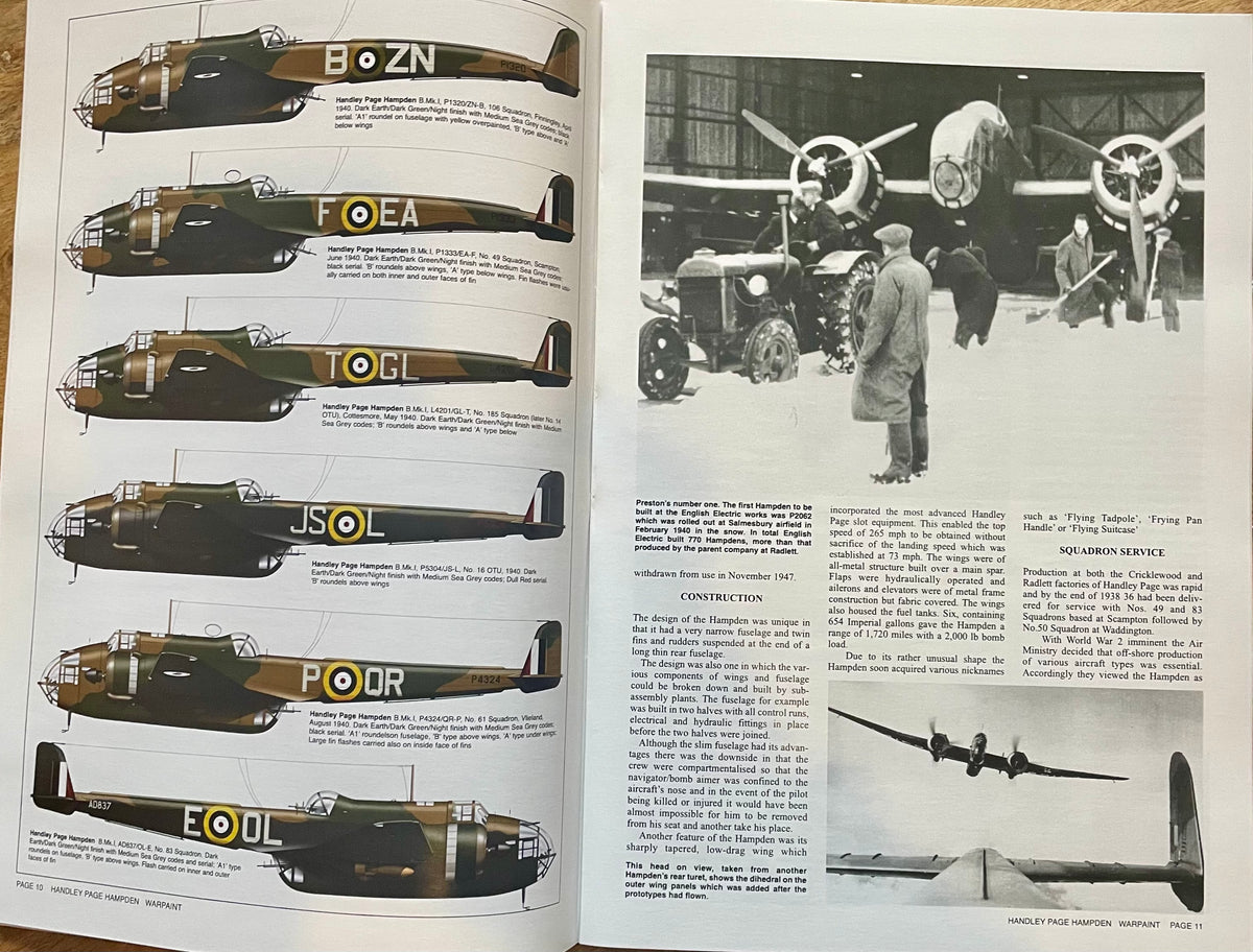 WARPAINT SERIES No.57 HANDLEY PAGE HAMPDEN by Alan W. Hall – Greentail ...