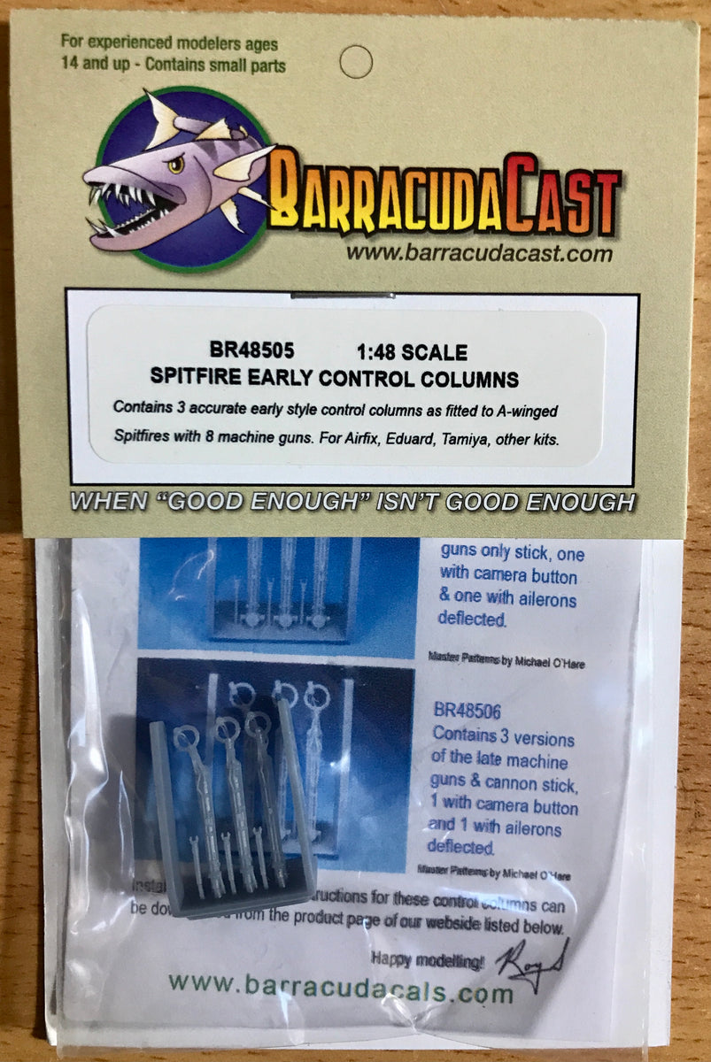 BR48505 SUPERMARINE SPITFIRE (Early) Control Column 1/48 by BARRACUDA ...