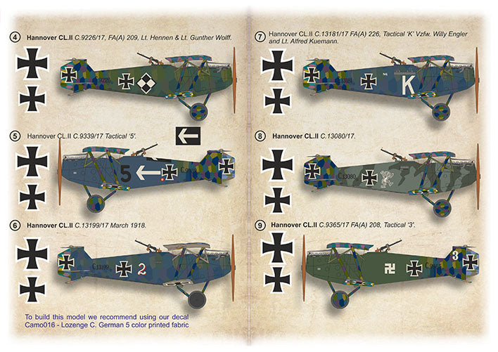 72-526 Hannover CL.II 1/72 by PRINT SCALE – Greentail Models