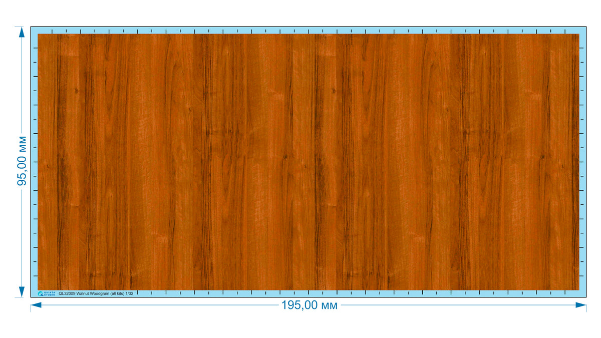 QL32009 Walnut Woodgrain 1/32 by QUINTA STUDIO – Greentail Models