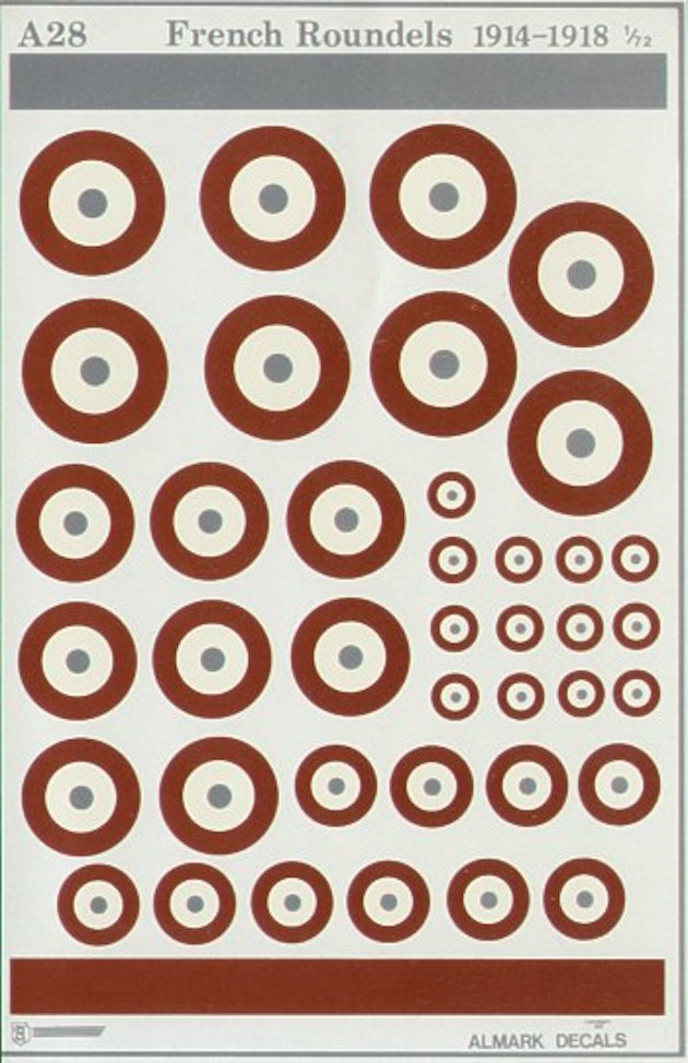 A28 French WWI Roundels 1/72 by ALMARK – Greentail Models