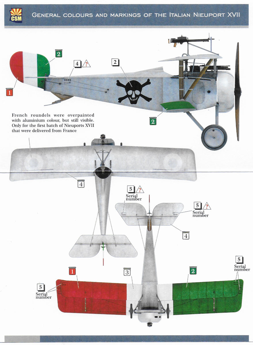 D32-003 Italian Nieuport XVII Fulco Ruffo Di Calabria 1/32 by COPPER S ...