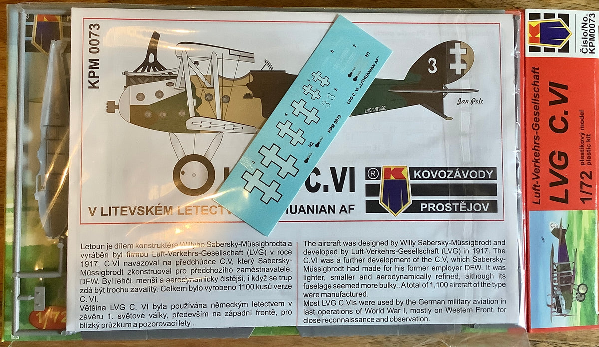 KPM0073 LVG C.VI 1/72 by KOVOZAVODY PROSTEJOV – Greentail Models